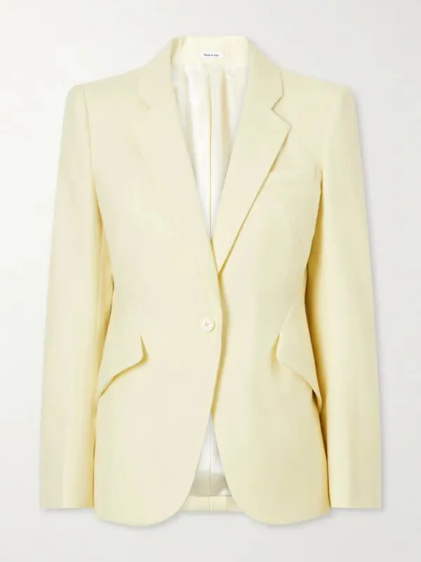 Alexander McQueen Wool Blazer - Yellow