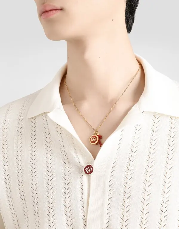 Dolce & Gabbana Necklace With Coral Pendant