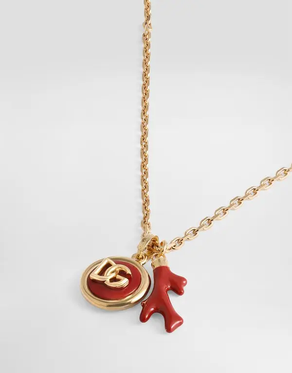 Dolce & Gabbana Necklace With Coral Pendant