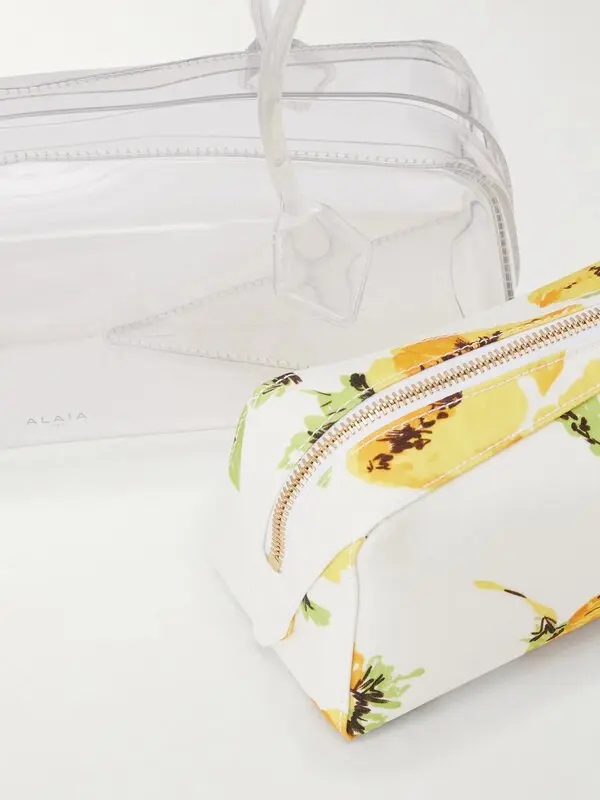 Alaïa Le Teckel Printed Pvc Shoulder Bag - White