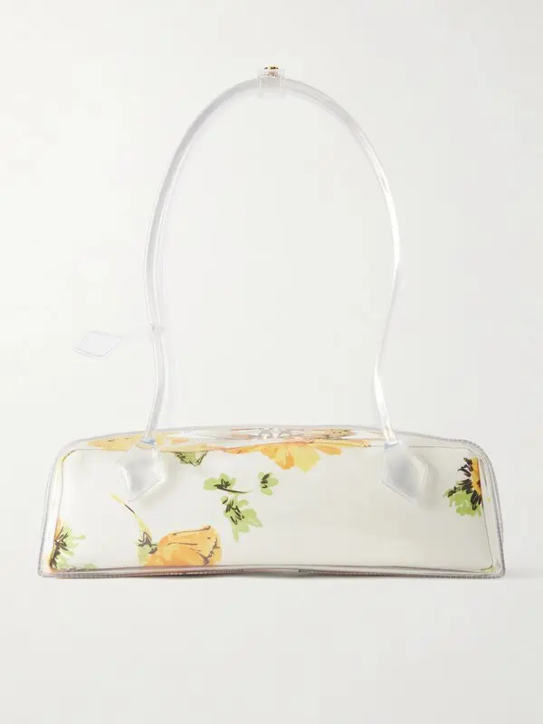 Alaïa Le Teckel Printed Pvc Shoulder Bag - White