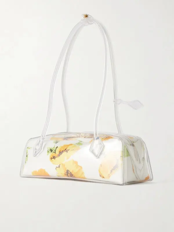 Alaïa Le Teckel Printed Pvc Shoulder Bag - White