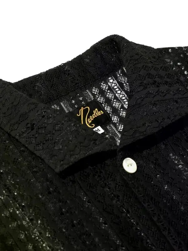 Needles Lace Widespread Collar Shirt