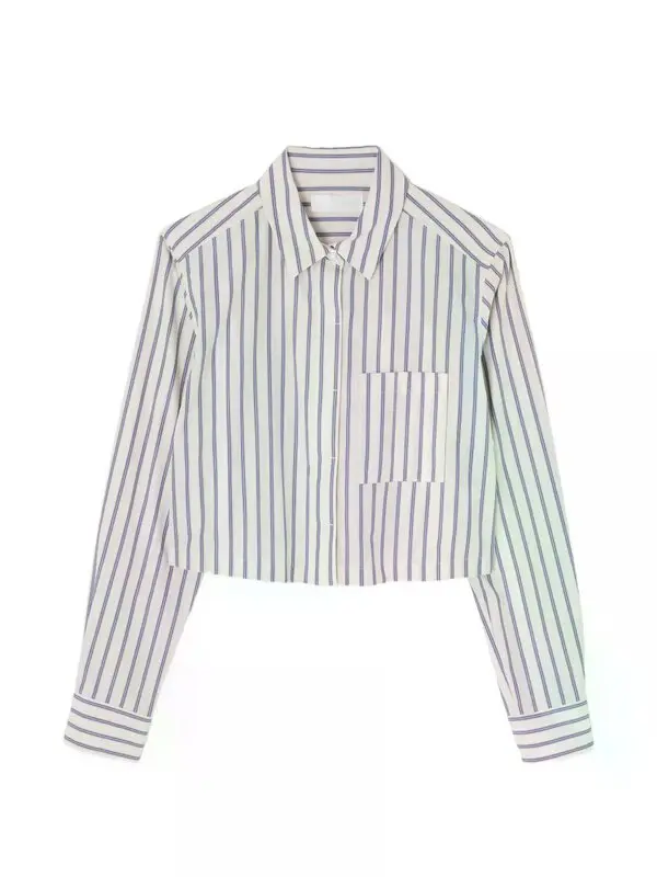 Moussy Vintage Striped Cropped Shirt