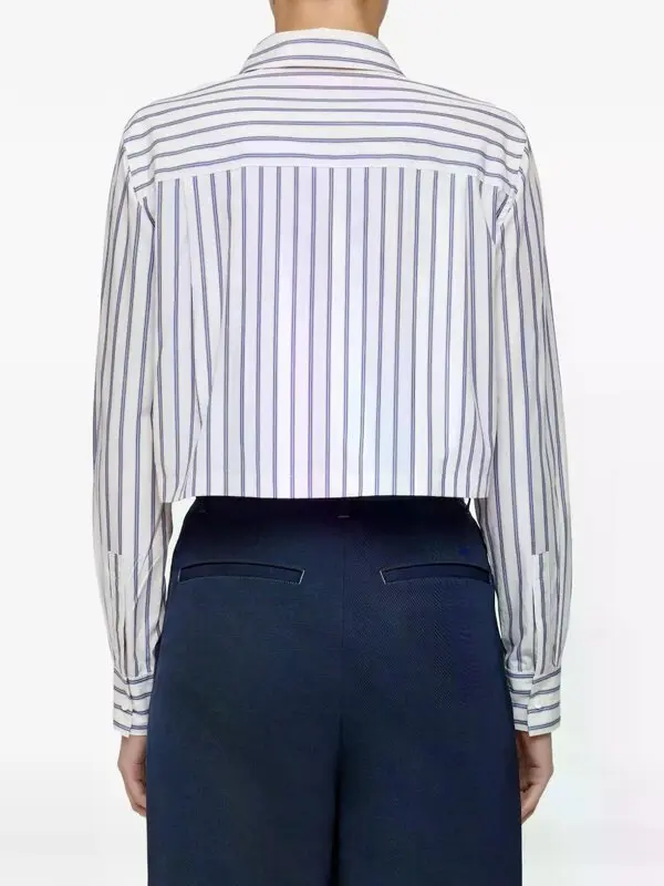 Moussy Vintage Striped Cropped Shirt