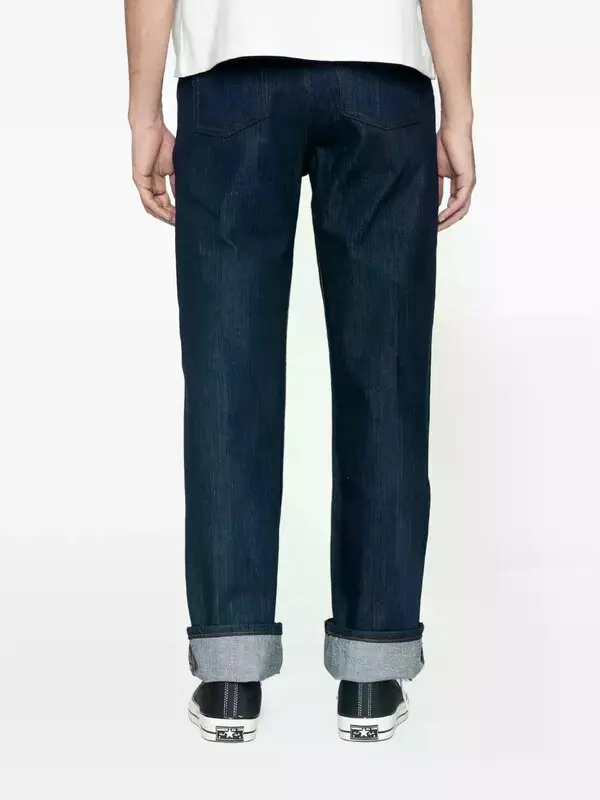 Naked & Famous Denim Pleated Vertical Slub Jeans