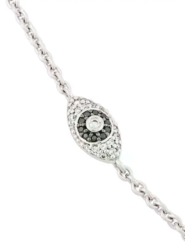 ALINKA 18kt White Gold Diamond Evil Eye Bracelet