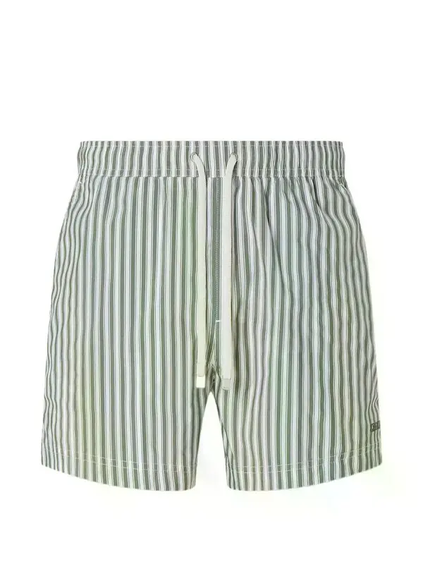 Zegna Striped Swim Shorts - Green