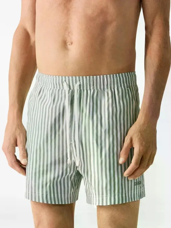 Zegna Striped Swim Shorts