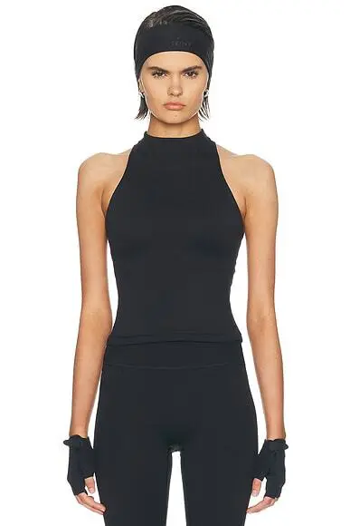 NIKESKIMS Matte Mock Neck Racer Tank Top