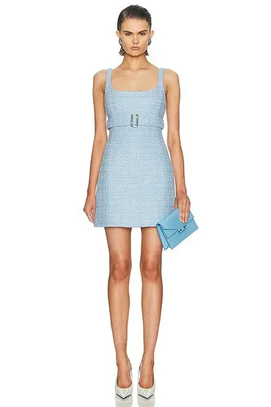 Marc Jacobs Pop J Marc Tweed Dress - Blue Mist