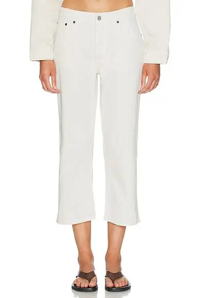 Miu Miu Cropped Flare Leg Trousers - Bianco
