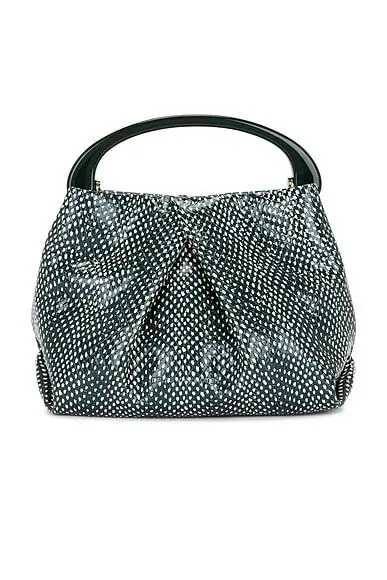 Dries Van Noten Pleated Calf Leather Crisp Bag