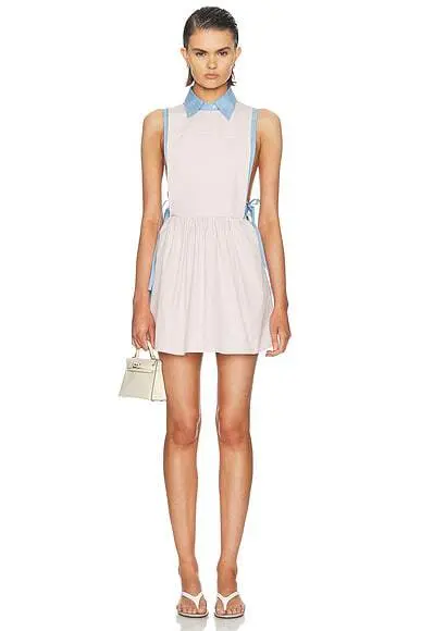 Miu Miu Popeline Pinafore Dress