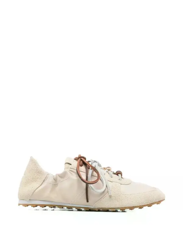 Maje Embellished Lace-up Sneakers