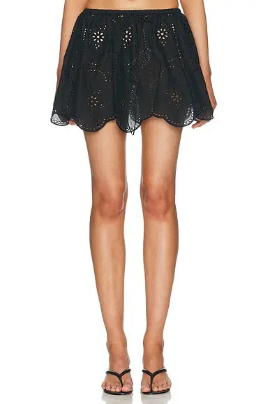 Matteau Broderie Mini Skirt