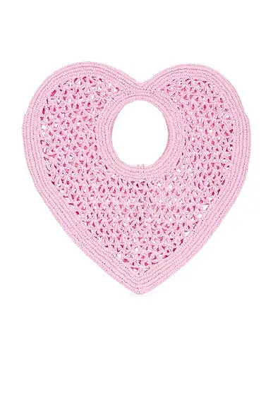 Jacquemus Le Spiaggia Coeur Raffia Heart Bag