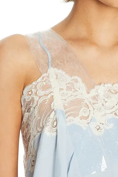 MAISON MARGIELA Mini Slip Dress With Lace Trim