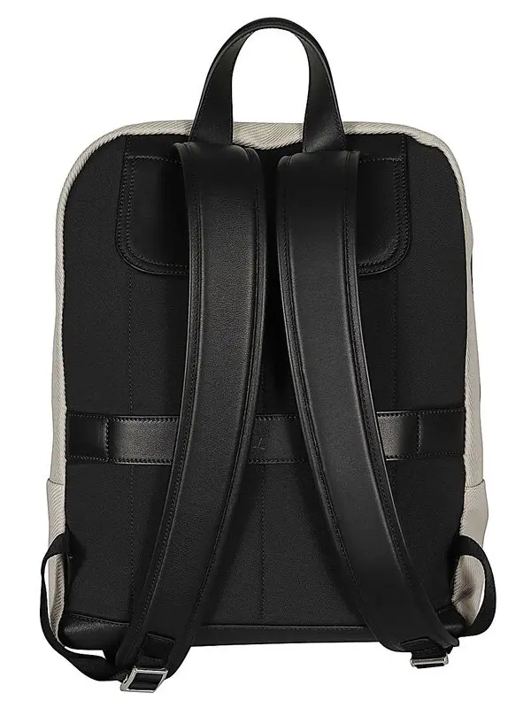Brioni Via Veneto Canvas Backpack - Beige