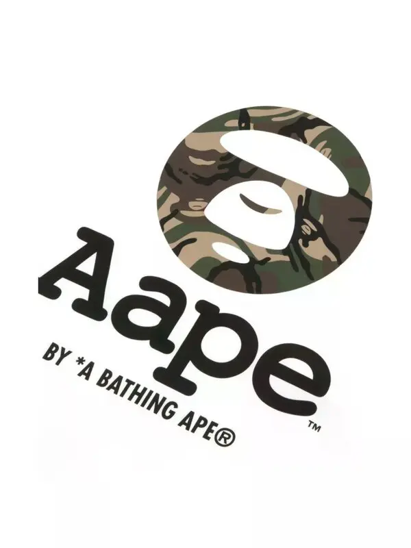 AAPE BY *A BATHING APE Moonface Camo-print T-shirt