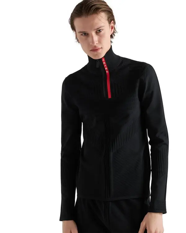 Prada Technical Knit Turtleneck