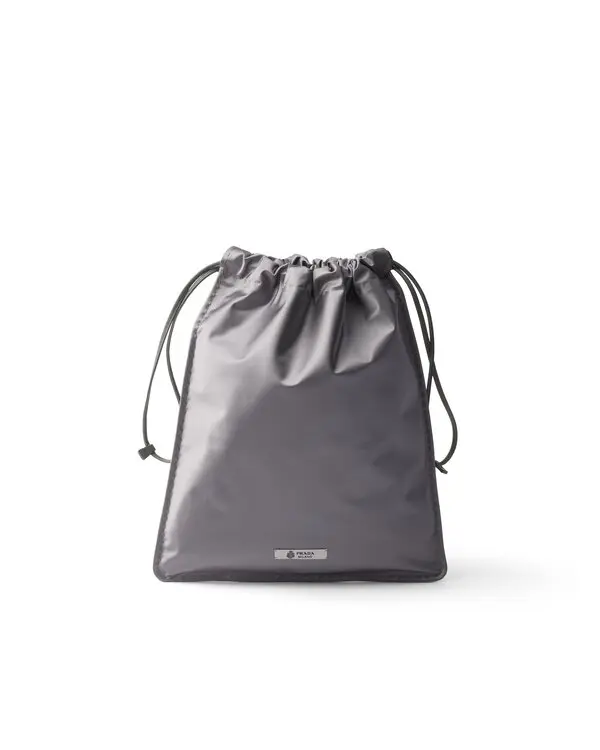 Prada Silk Duchess Pouch - Hematite