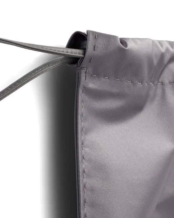 Prada Silk Duchess Pouch - Hematite