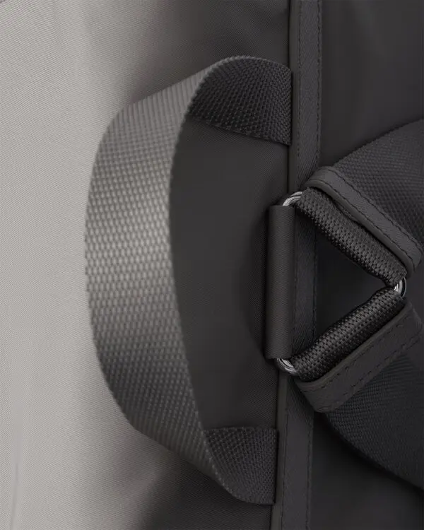 Prada Medium Re-nylon Backpack With Saffiano Leather Details - Cloudy Gray