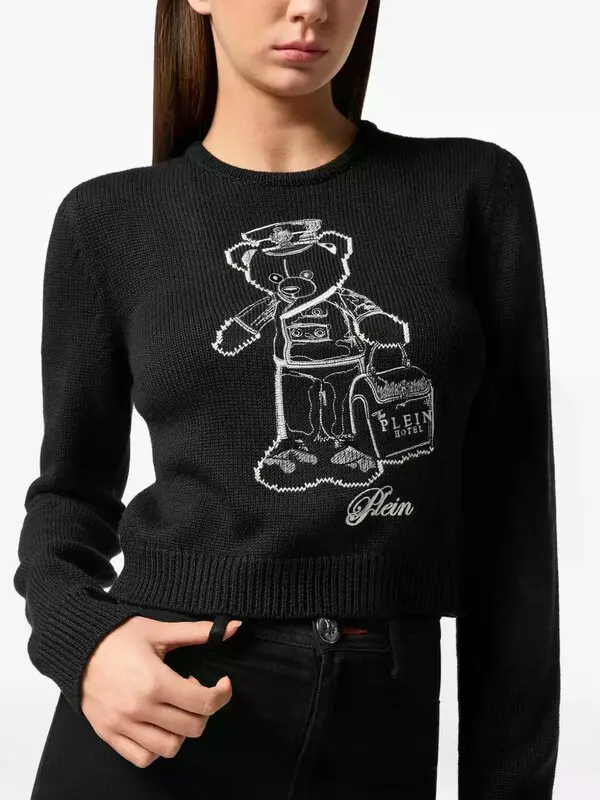 Philipp Plein Embroidered Crew Neck Sweater