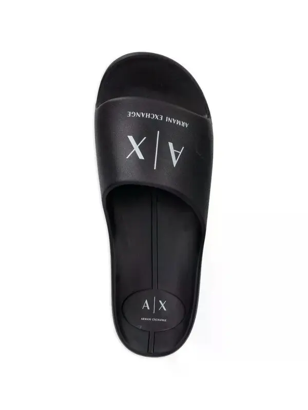 Armani Exchange Logo Print Slides