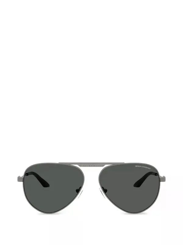 Armani Exchange Double Bridge Pilot Sunglasses