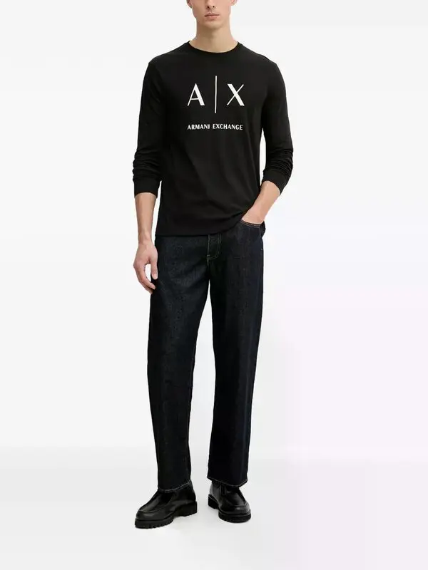 Armani Exchange Logo-print Long-sleeve T-shirt