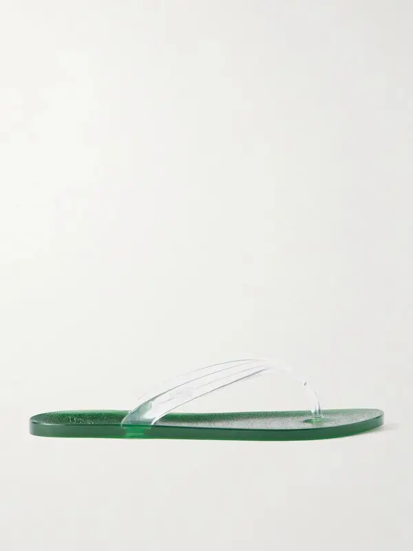 ANCIENT GREEK SANDALS Saionara' Jelly Flip Flops - Green