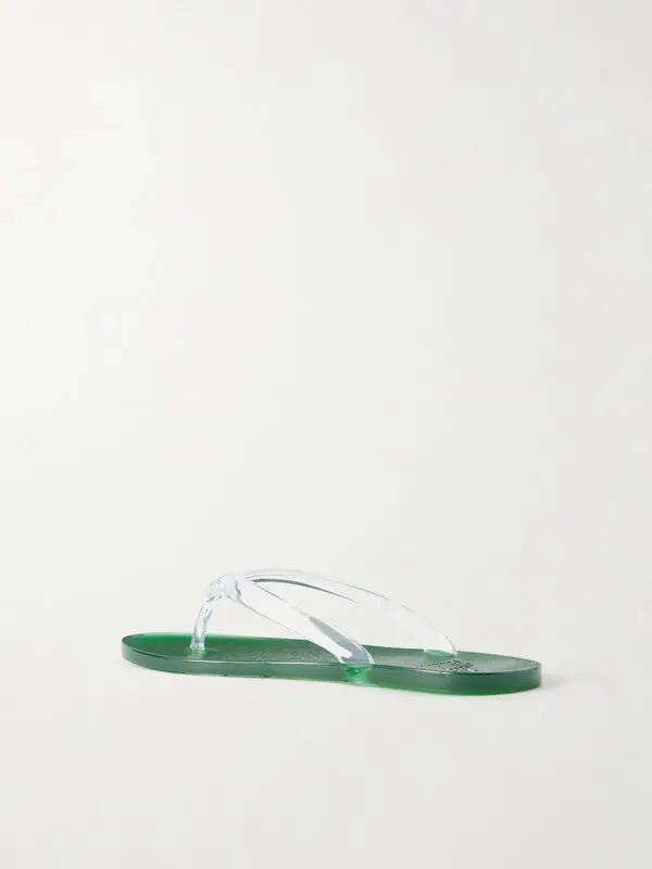 ANCIENT GREEK SANDALS Saionara' Jelly Flip Flops - Green