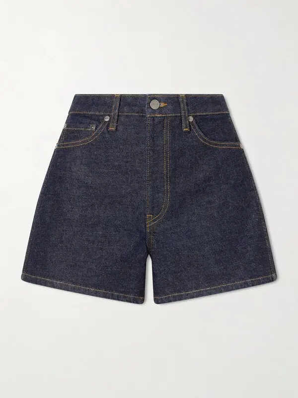Khaite Danya Straight-leg Denim Shorts
