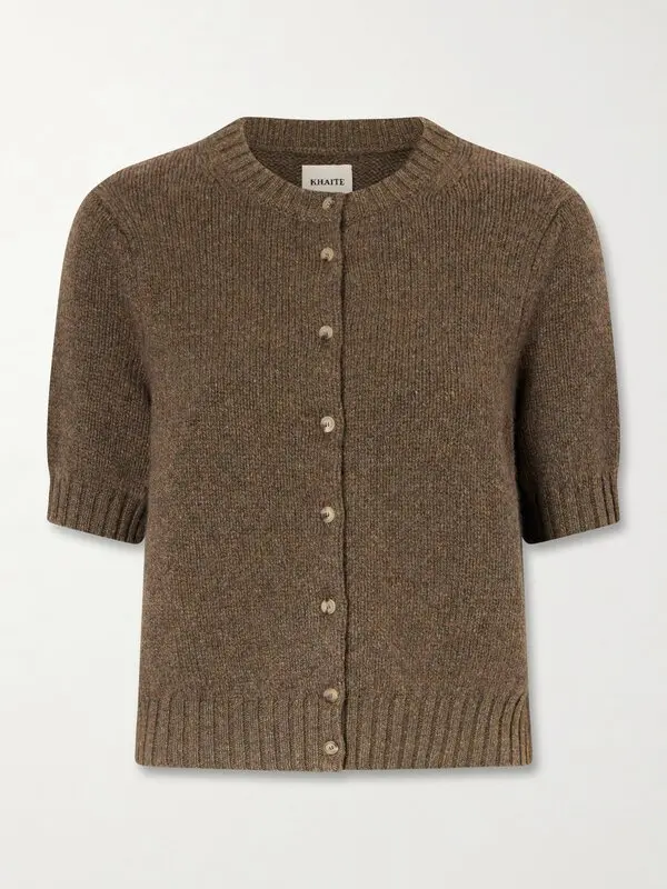 Khaite Nora Cashmere Cardigan - Green