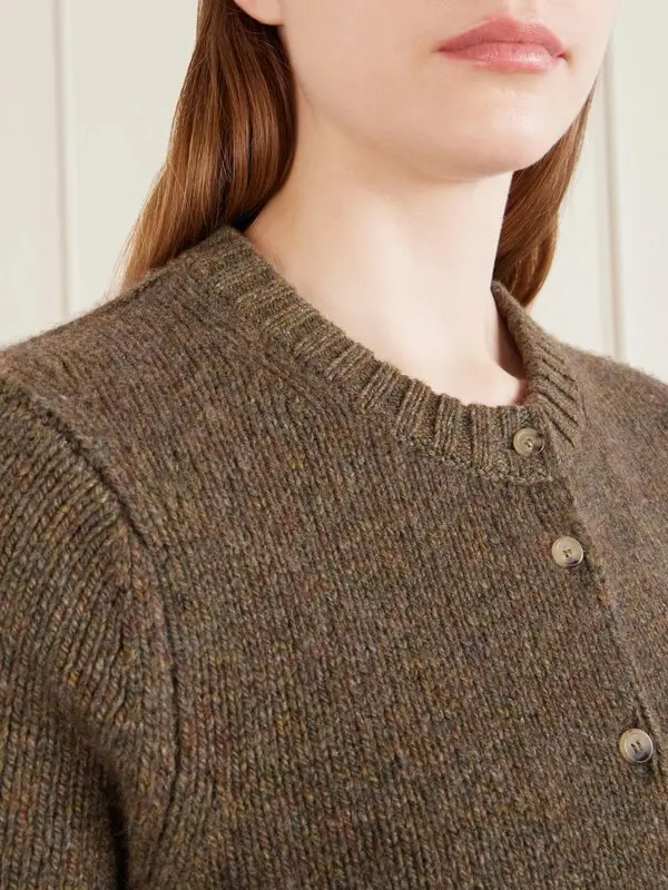 Khaite Nora Cashmere Cardigan - Green