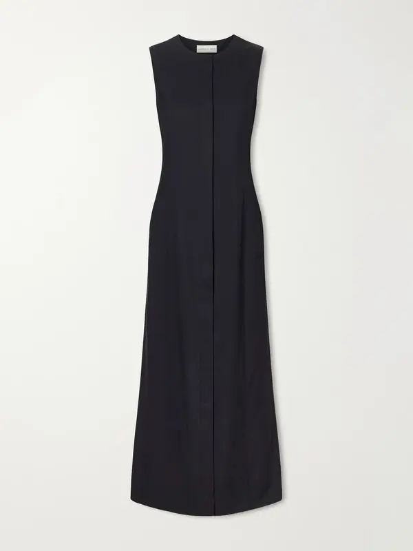 Veronica De Piante Hana Silk Maxi Dress With Slit