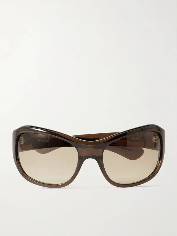 THISTLES The Atlas D-frame Tortoiseshell Acetate Sunglasses