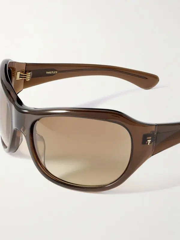 THISTLES The Atlas D-frame Tortoiseshell Acetate Sunglasses