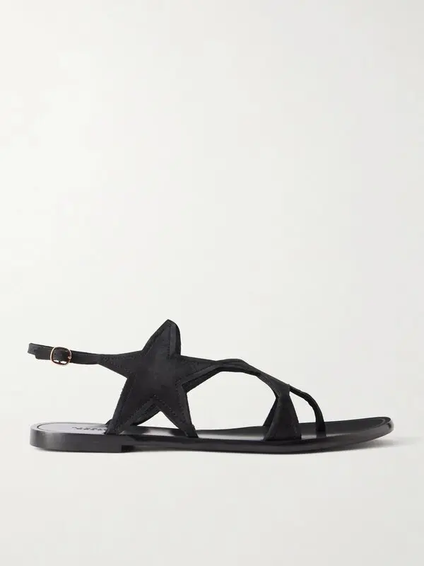 Gabriela Hearst Star Suede Sandals - Black