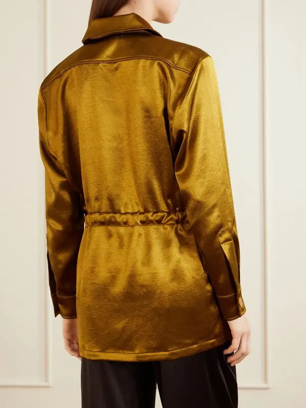 Giuliva Heritage Tessa Drawstring Satin Jacket