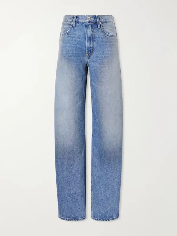 SLVRLAKE Cassie High-rise Wide-leg Jeans - Blue