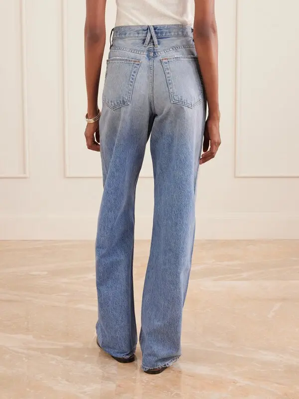 SLVRLAKE Cassie High-rise Wide-leg Jeans - Blue