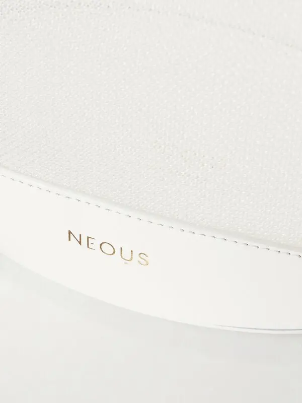 NEOUS Pardalis Mesh And Leather Bucket Shoulder Bag