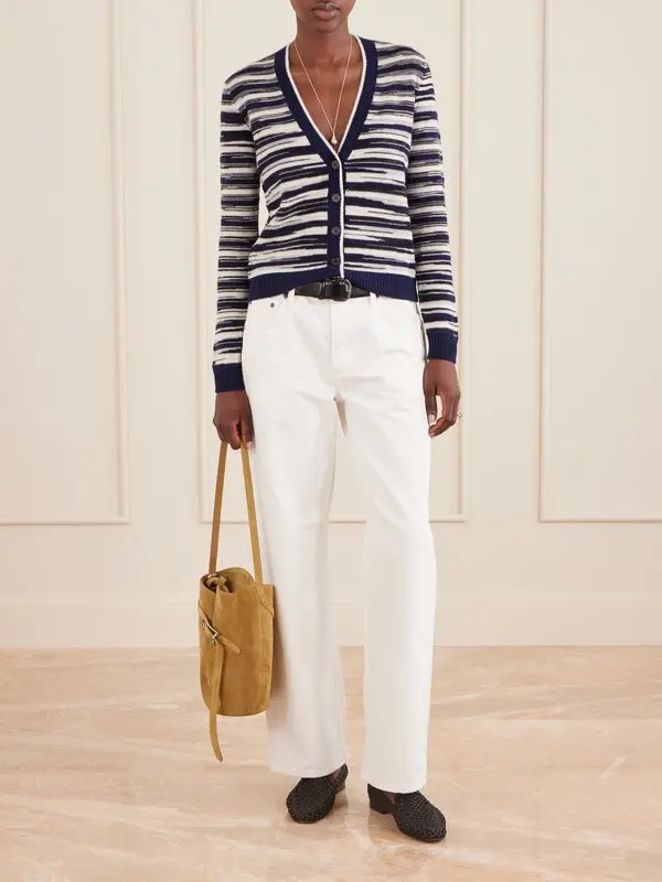 Missoni Striped Cashmere And Wool-blend Cardigan
