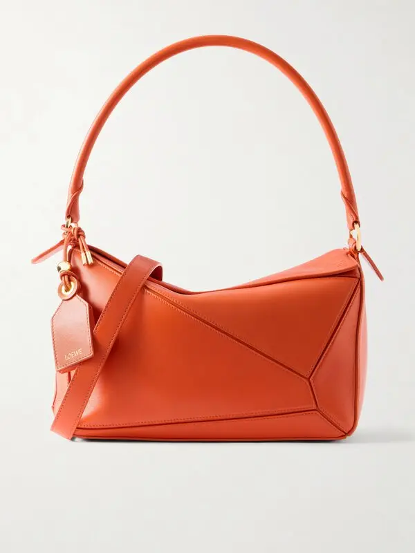 Loewe Puzzle Small Leather Shoulder Bag - Orange