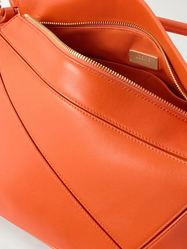 Loewe Puzzle Small Leather Shoulder Bag - Orange