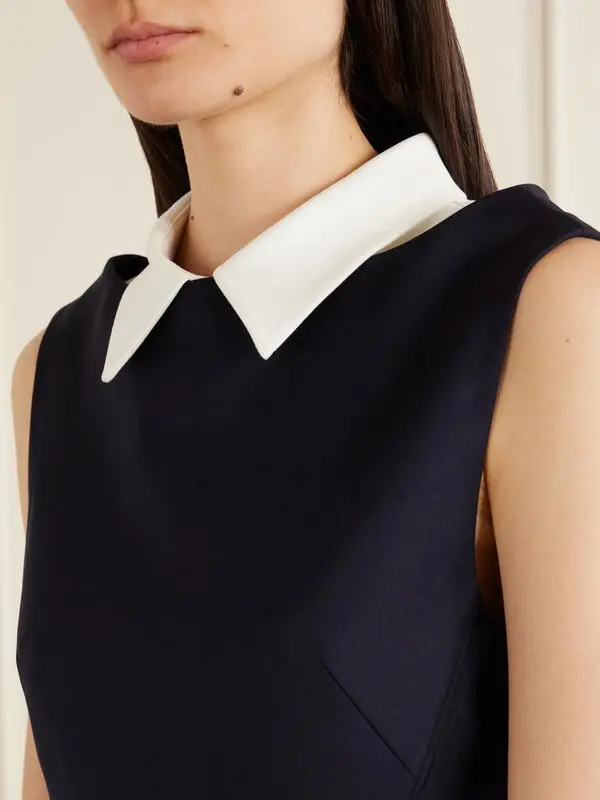 SHUSHU/TONG Patchwork Wool Mini Dress