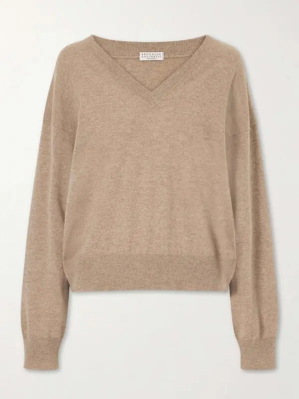 Brunello Cucinelli Cashmere V-neck Sweater
